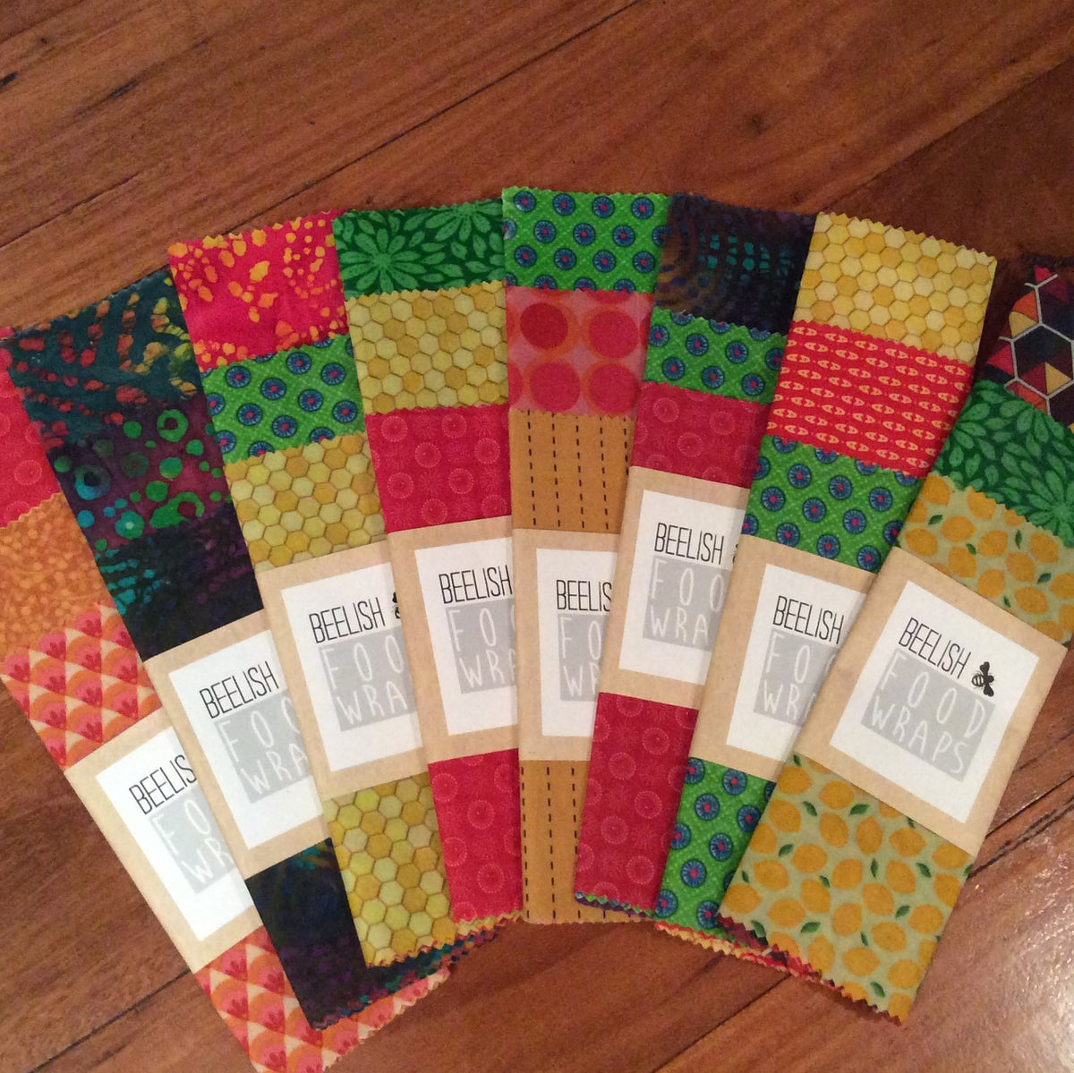 Starter Pack - 'Bright & Colourful' Food Wrap - L M S – Beelish